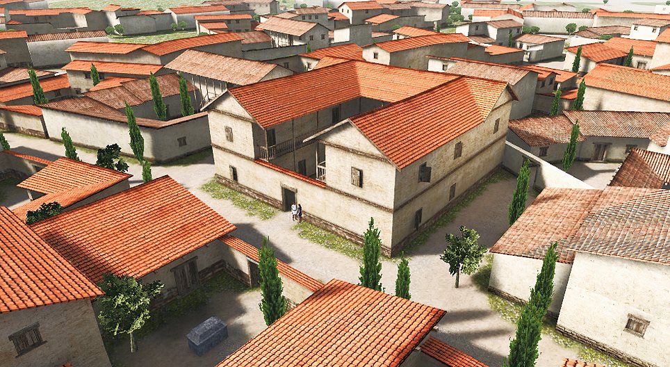 Αρχαία ελληνική οικία - Μοντέλο 3D - GR Mozaik ψηφιακή εκπαίδευση και μάθηση